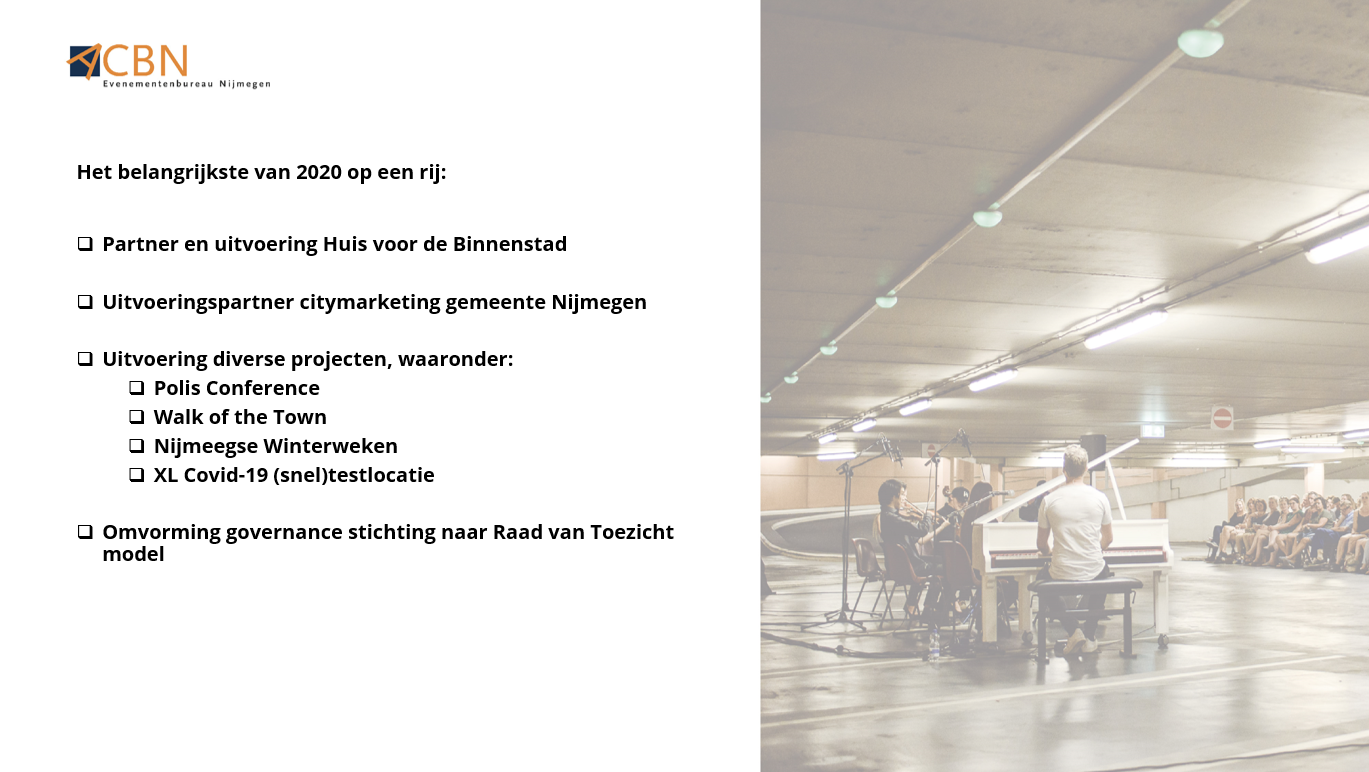 Jaarplan 2021 - ACBN - Evenementenbureau Nijmegen